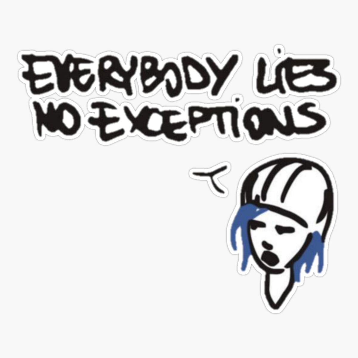 Onim Life Is Strange Everybody Lies Sticker, Phone Decal Water Bottle ...