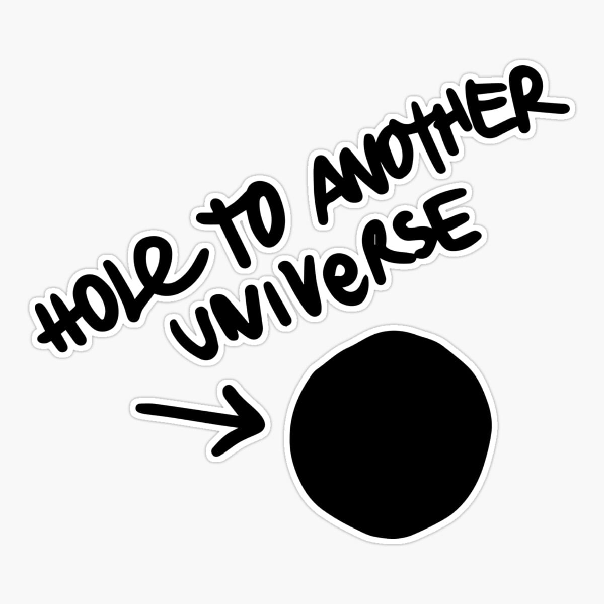 Onim Life Is Strange Hole To Another Universe Sticker, Phone Decal ...