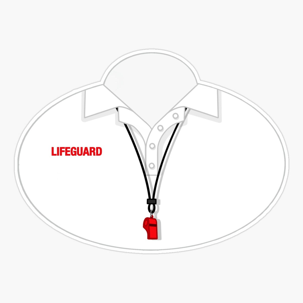 Onim Lifeguard Cast Member Name Tag Sticker, Phone Decal Water Bottle ...