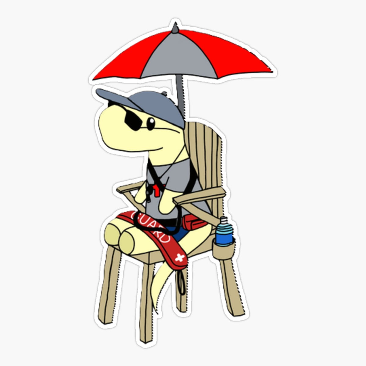 Onim Lifeguard Dino Sticker, Phone Decal Water Bottle Stickers Car ...