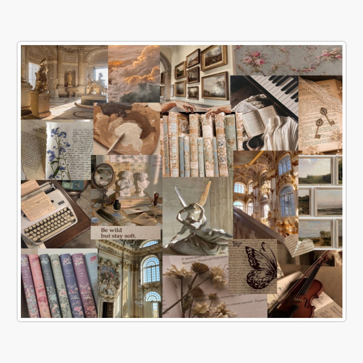 Onim Light Academia Sticker, Phone Decal Water Bottle Stickers Car ...