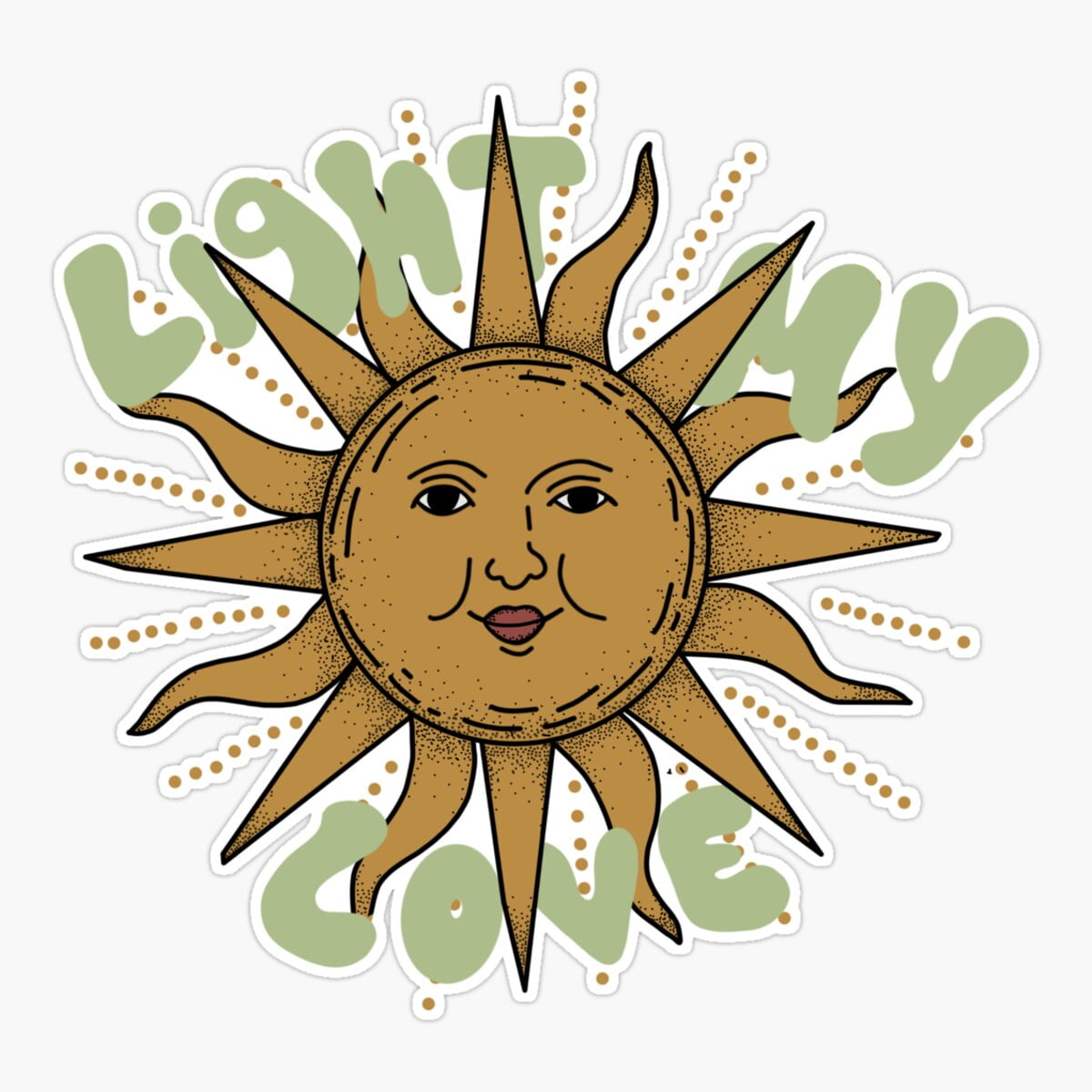 Onim Light My Love Sticker, Phone Decal Water Bottle Stickers Car ...