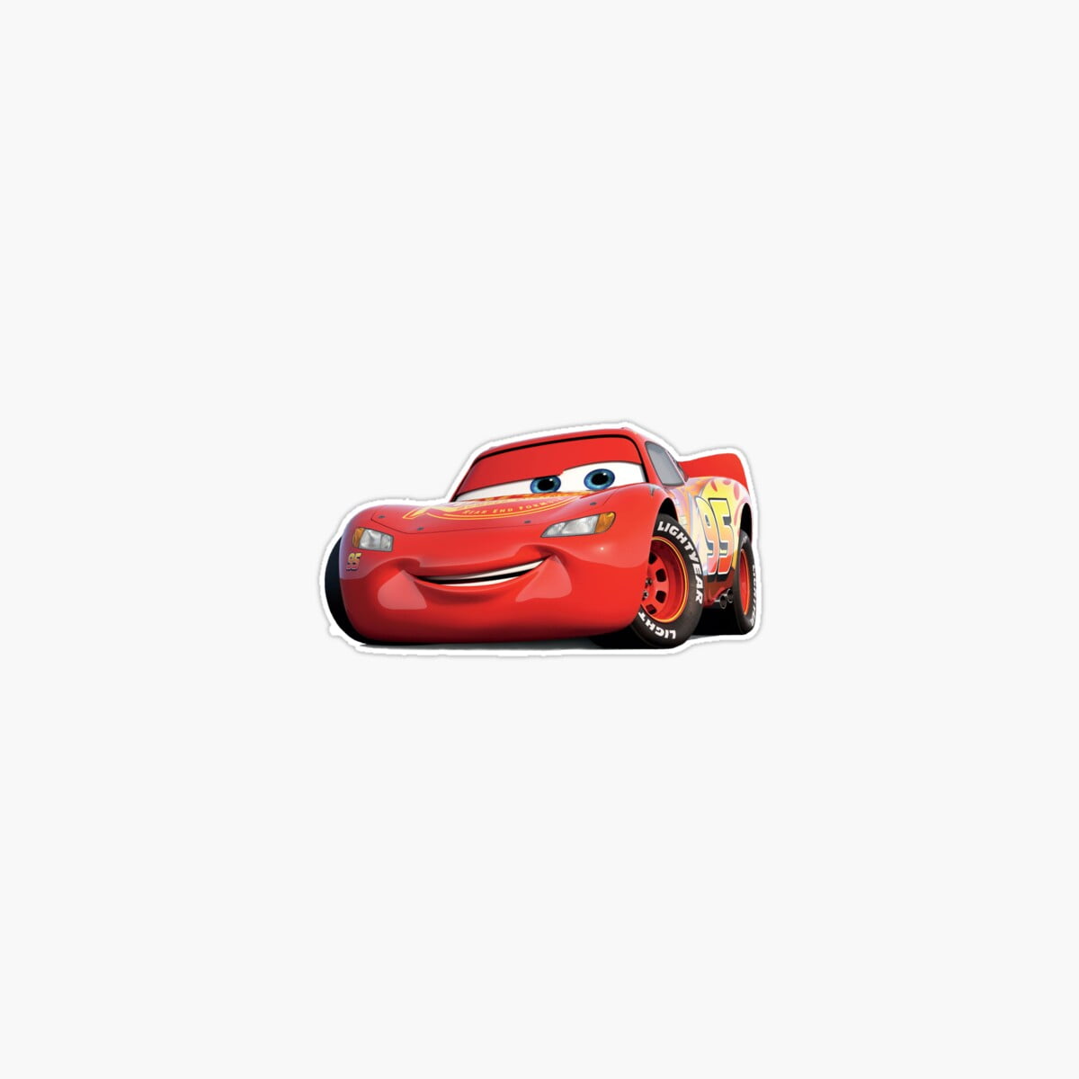 Onim Lightning Mcqueen Sticker, Phone Decal Water Bottle Stickers Car ...