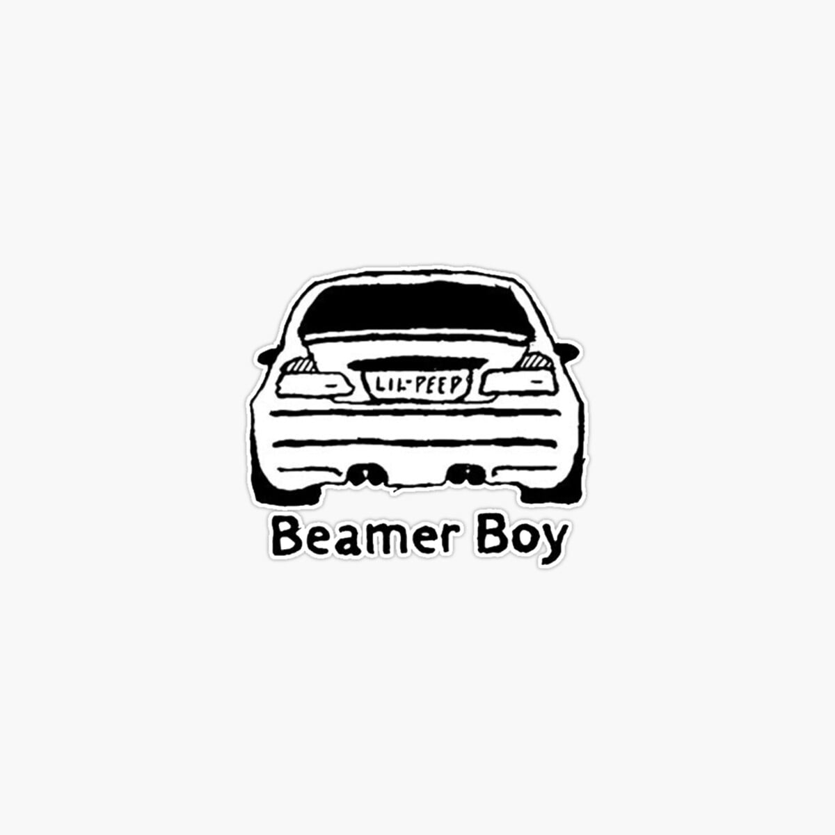 Onim Lil Peep And Lil Tracy Beamer Boy Car Design Sticker, Phone Decal ...