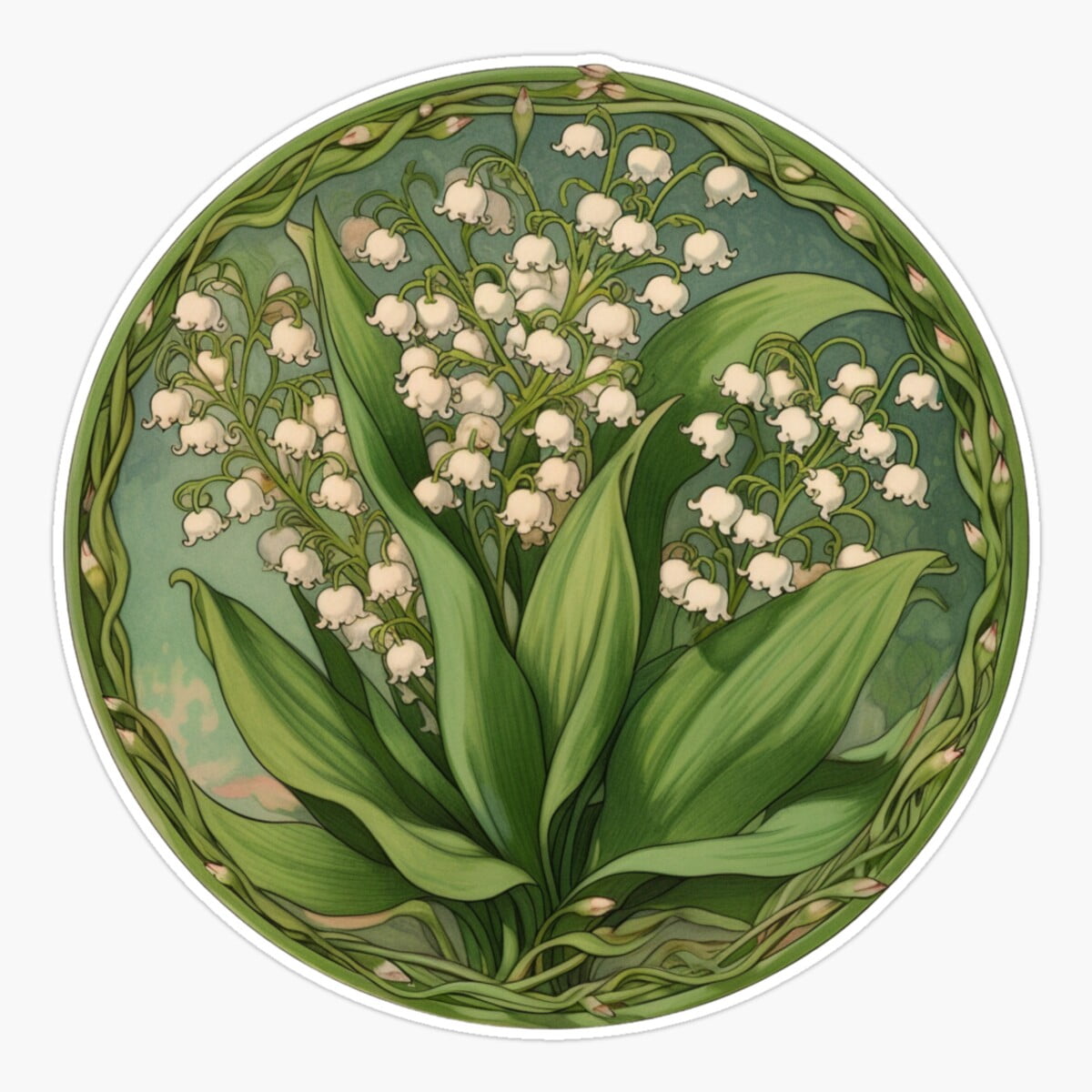 Onim Lily Of The Valley Flower: May Birth Flower - Watercolour Art ...