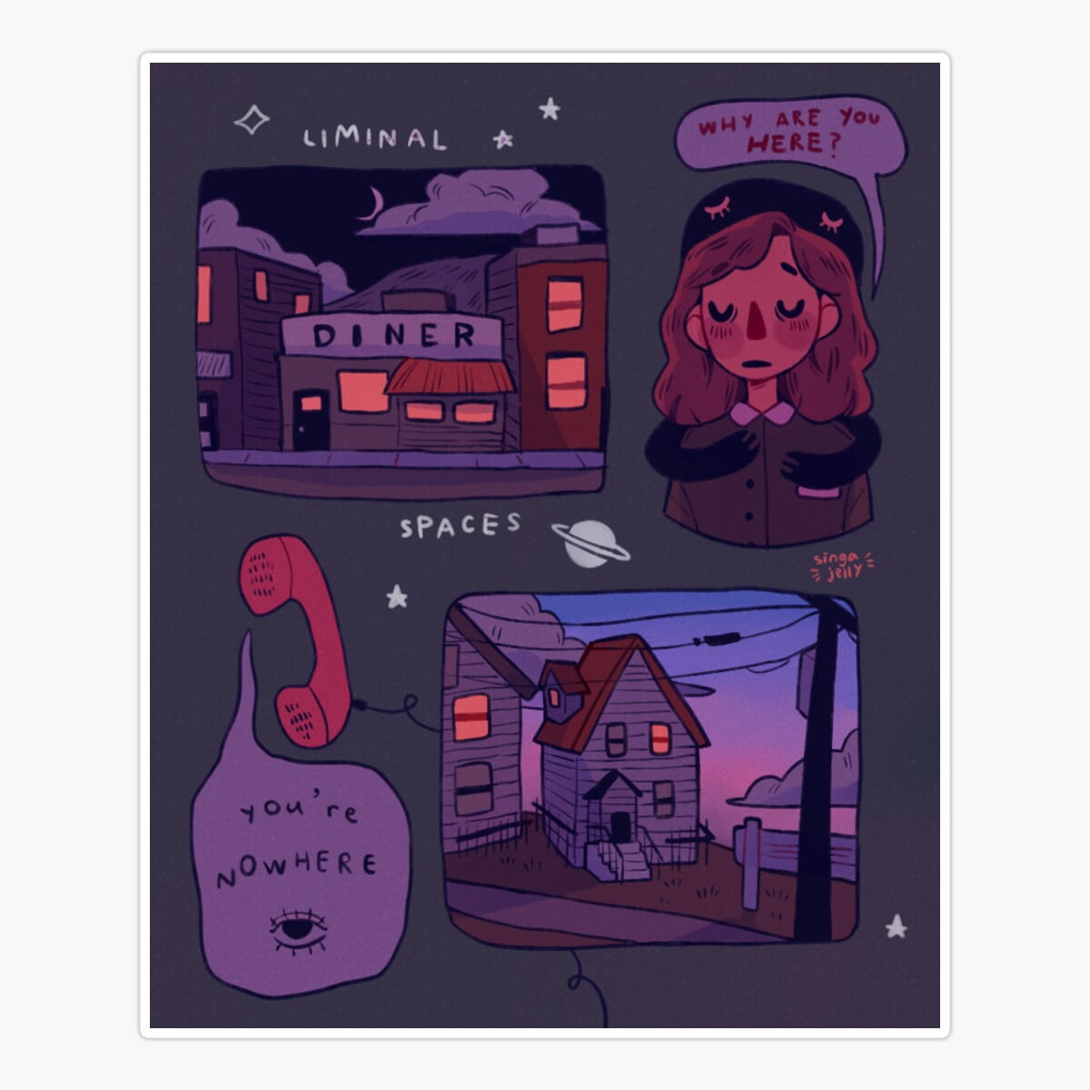 Onim Liminal Spaces Sticker, Phone Decal Water Bottle Stickers Car ...