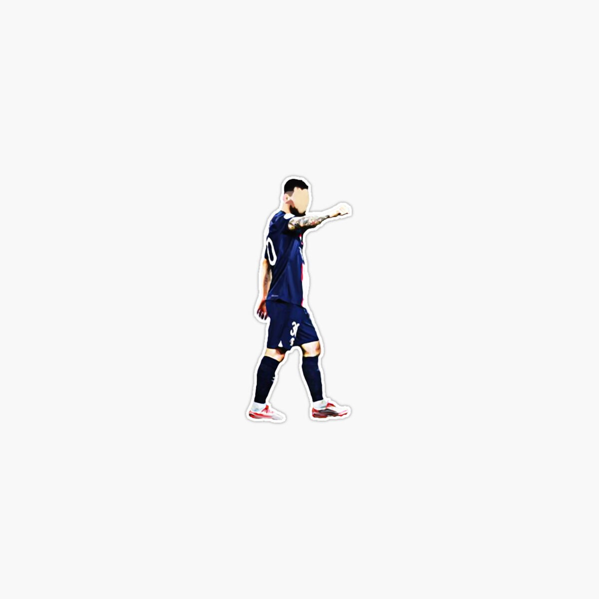 Onim Lionel Messi For Psg Sticker, Phone Decal Water Bottle Stickers ...