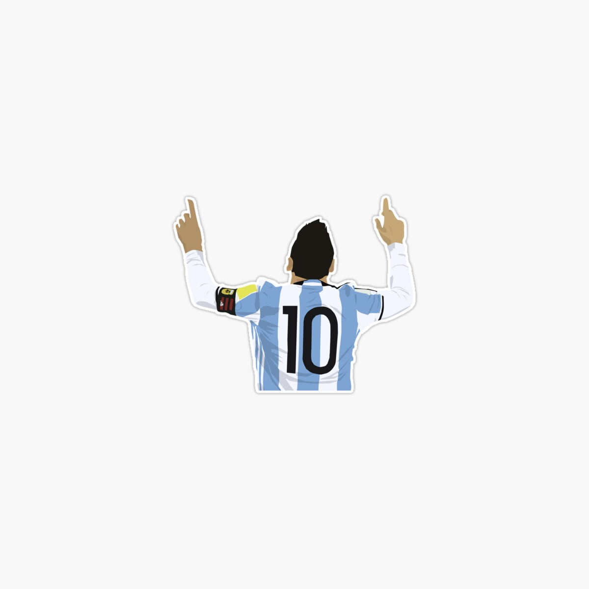 Onim Lionel Messi Sticker Sticker, Phone Decal Water Bottle Stickers ...