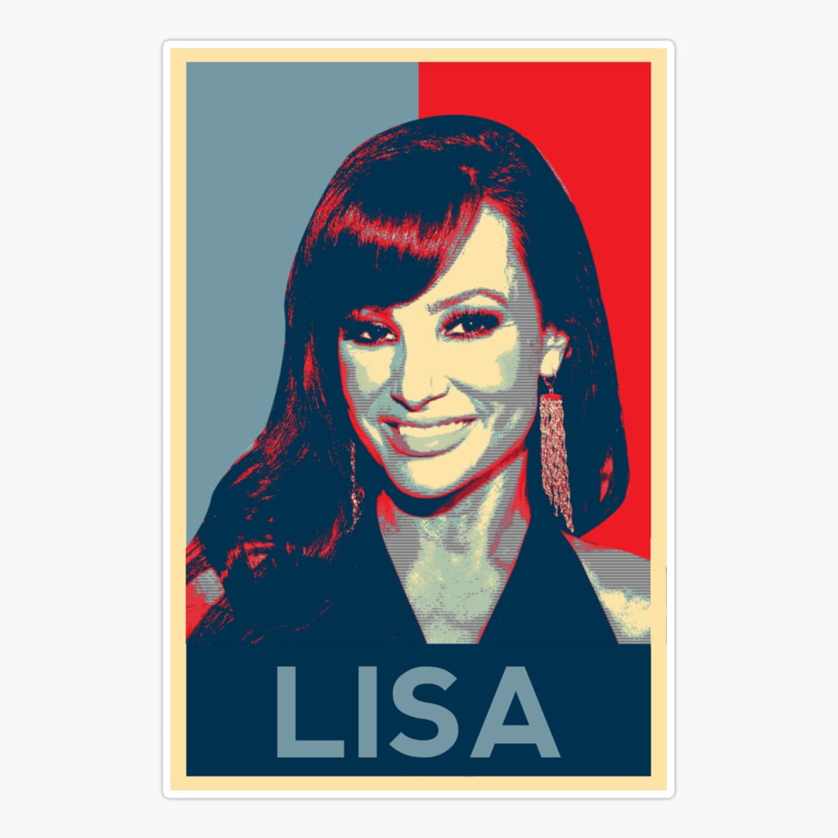 Onim Lisa Hope Poster Sticker, Phone Decal Water Bottle Stickers Car Decals, Funny Birthday Gift ...