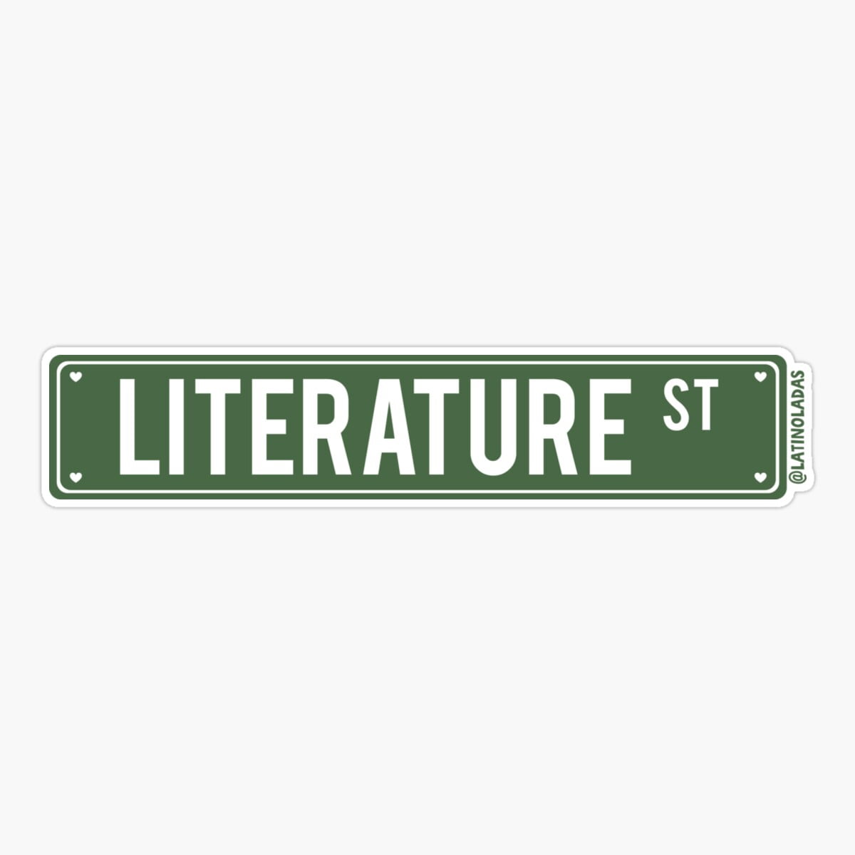 Onim Literature St / Bibliophile Aesthetic Bookish Dark Green Road ...