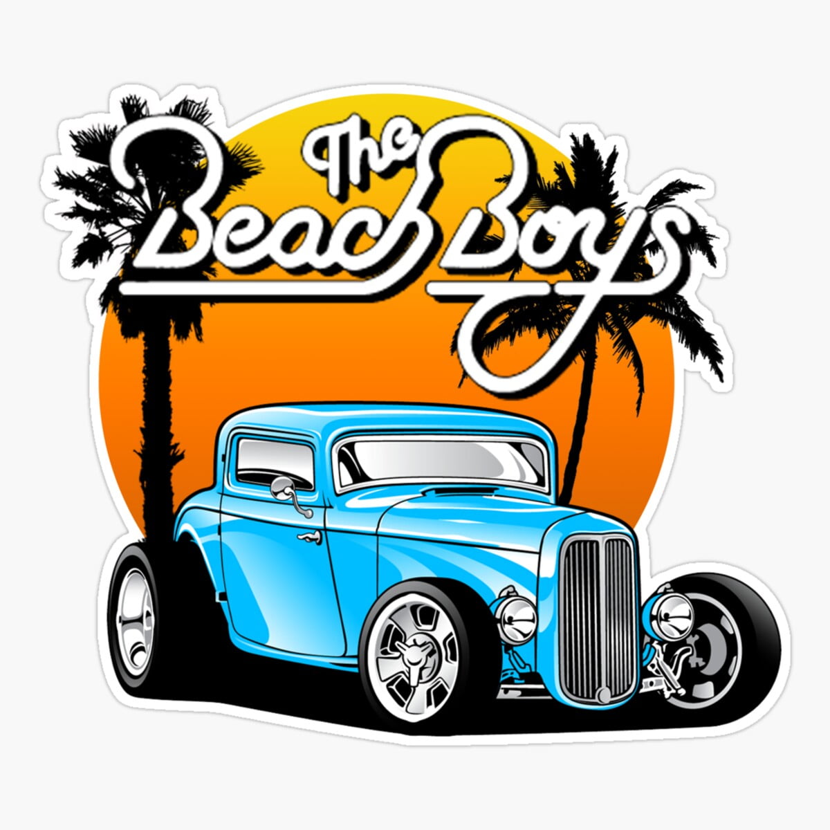 Onim Little Deuce Coupe Sticker, Phone Decal Water Bottle Stickers Car ...