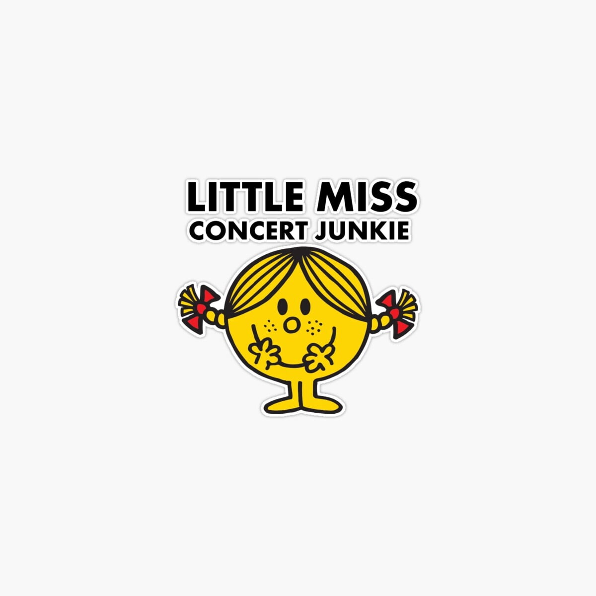 Onim Little Miss Concert Junkie Sticker, Phone Decal Water Bottle ...