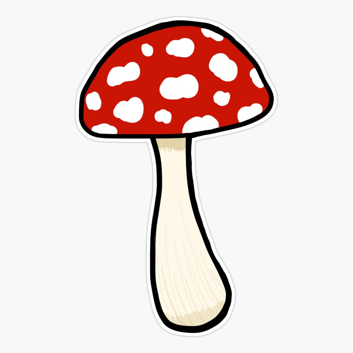 Onim Little, Red Mushroom Sticker, Phone Decal Water Bottle Stickers ...