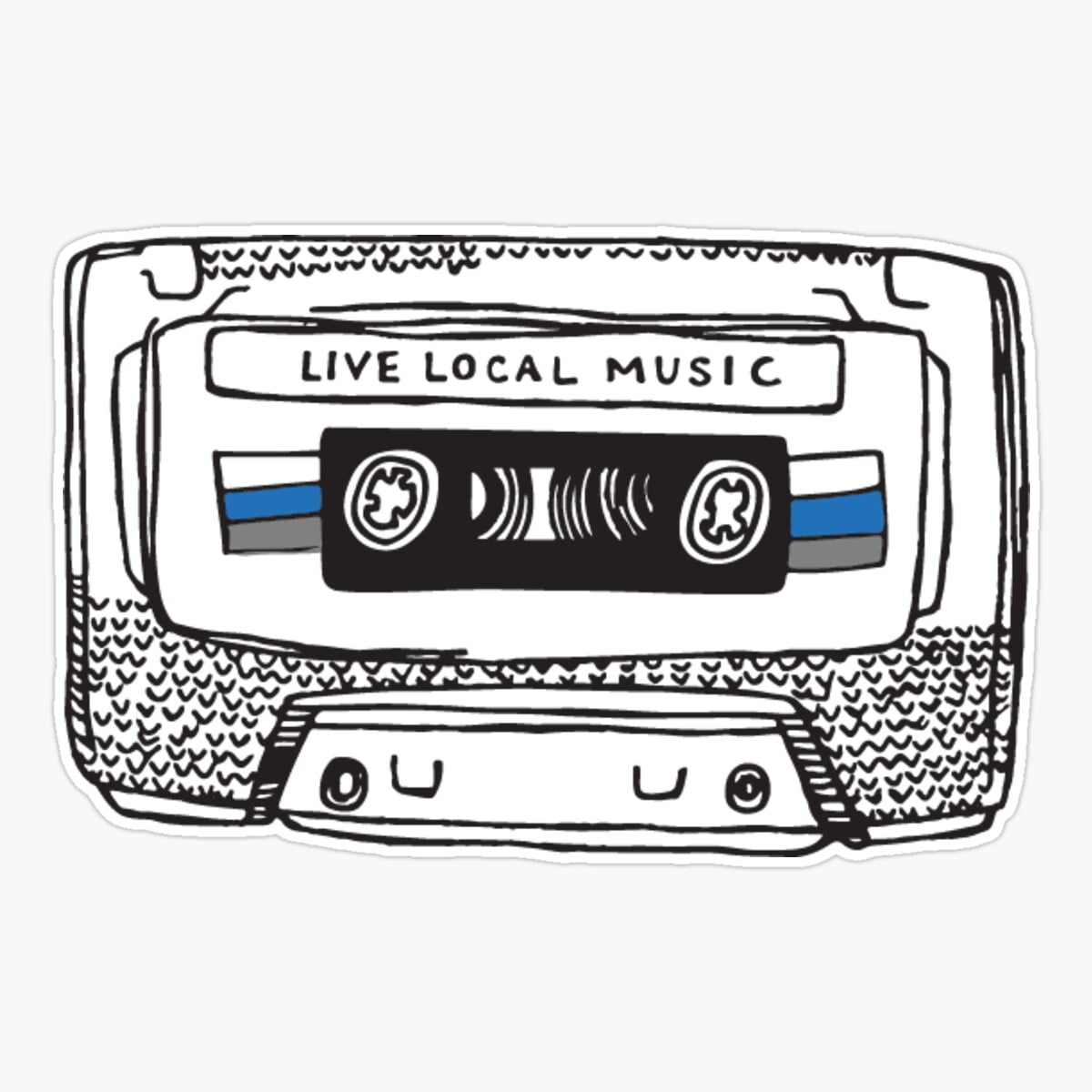 Onim Live Local Music Sticker, Phone Decal Water Bottle Stickers Car ...