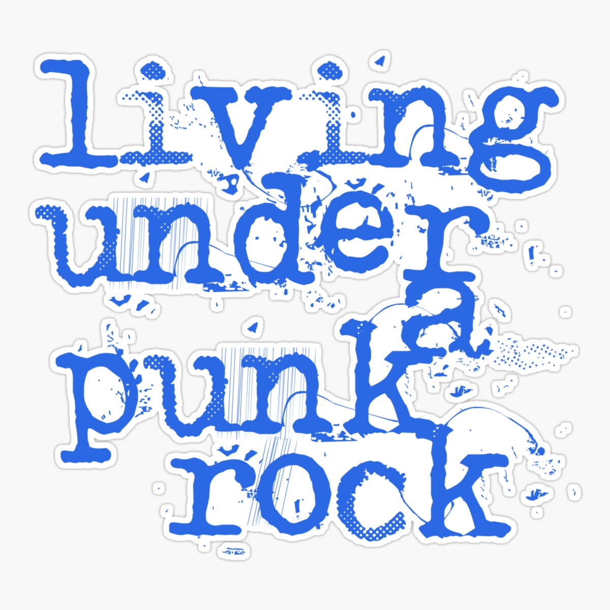 Onim Living Under A Punk Rock Sticker, Phone Decal Water Bottle ...