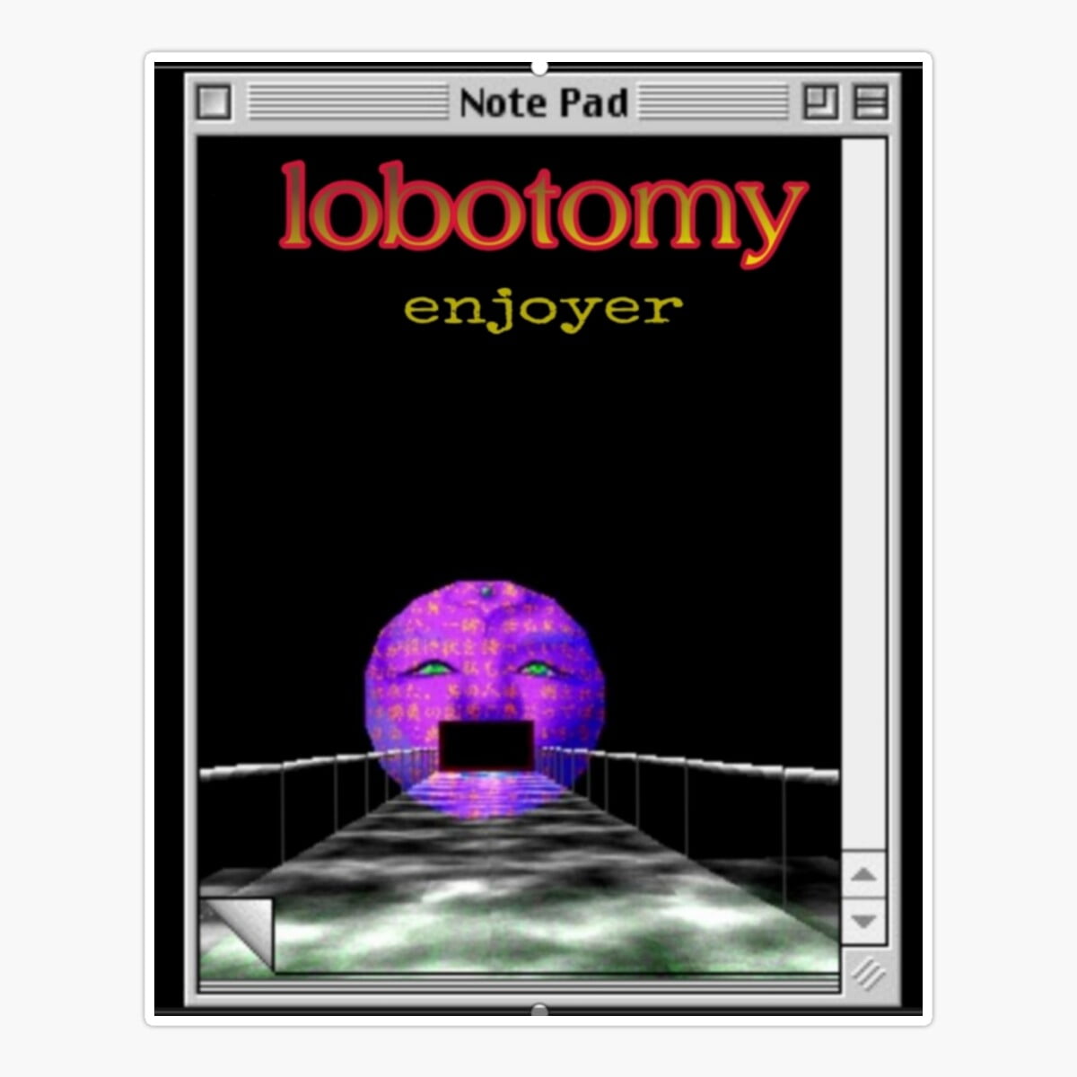 Onim Lobotomy Enjoyer Pride Sticker, Phone Decal Water Bottle Stickers ...