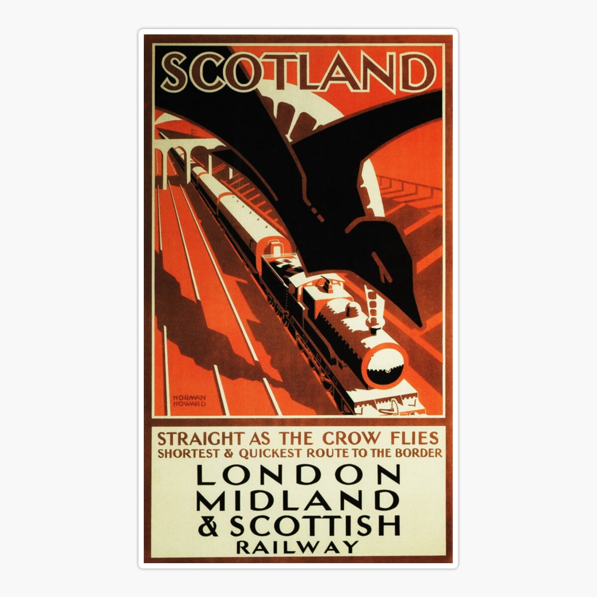 Onim London Midland & Scottish Railway Advertisement Vintage Rail ...