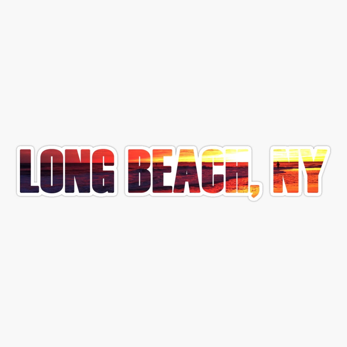 Onim Long Beach, Ny Sticker, Phone Decal Water Bottle Stickers Car ...