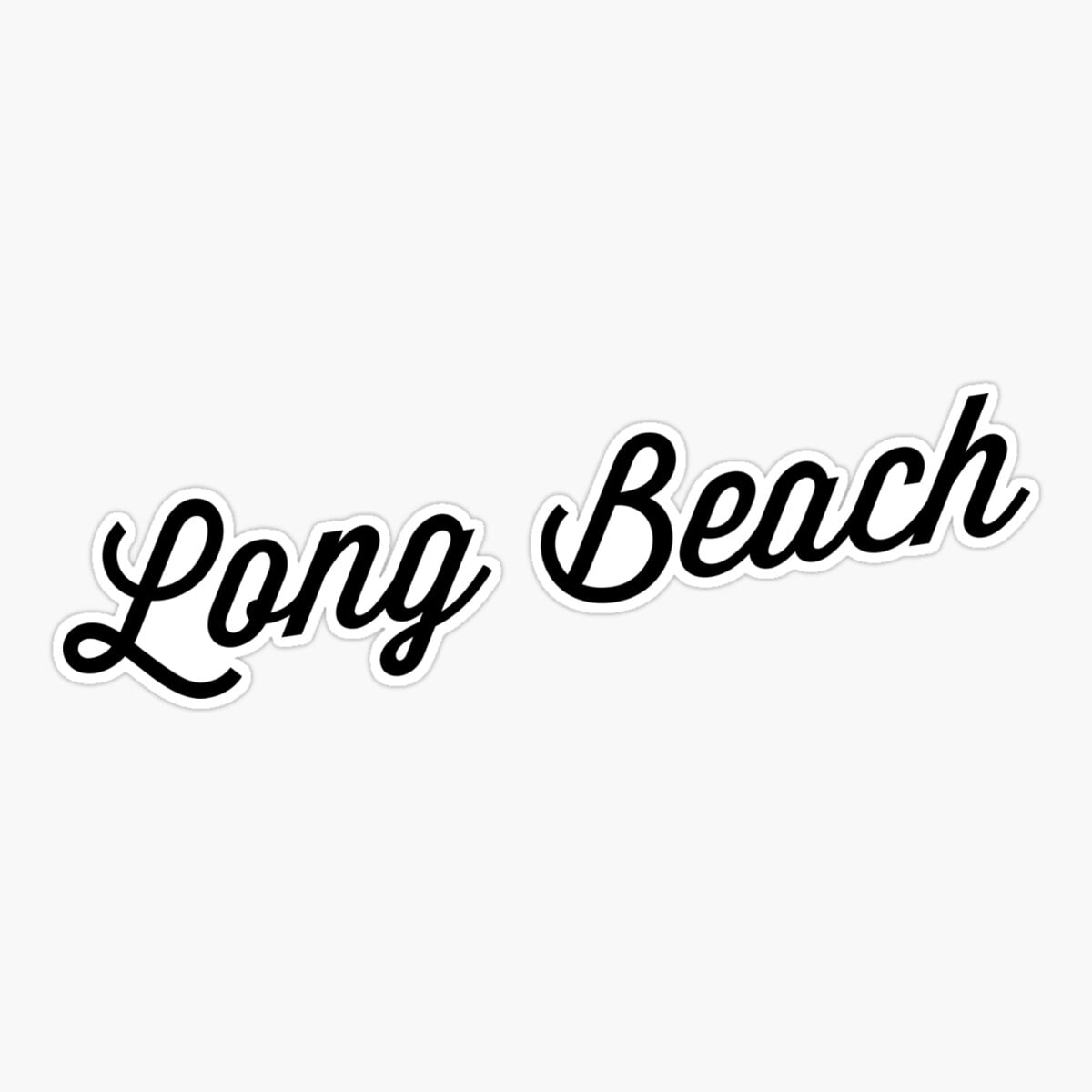 Onim Long Beach Sticker, Phone Decal Water Bottle Stickers Car Decals ...
