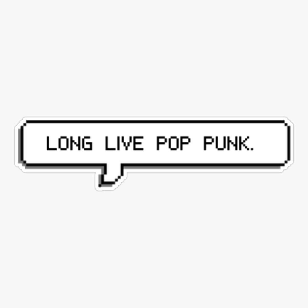 Onim Long Live Pop Punk Sticker, Phone Decal Water Bottle Stickers Car ...