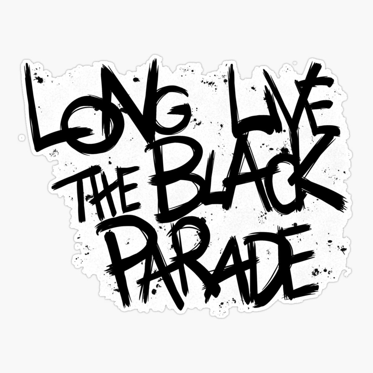 Onim Long Live The Black Parade Sticker, Phone Decal Water Bottle ...