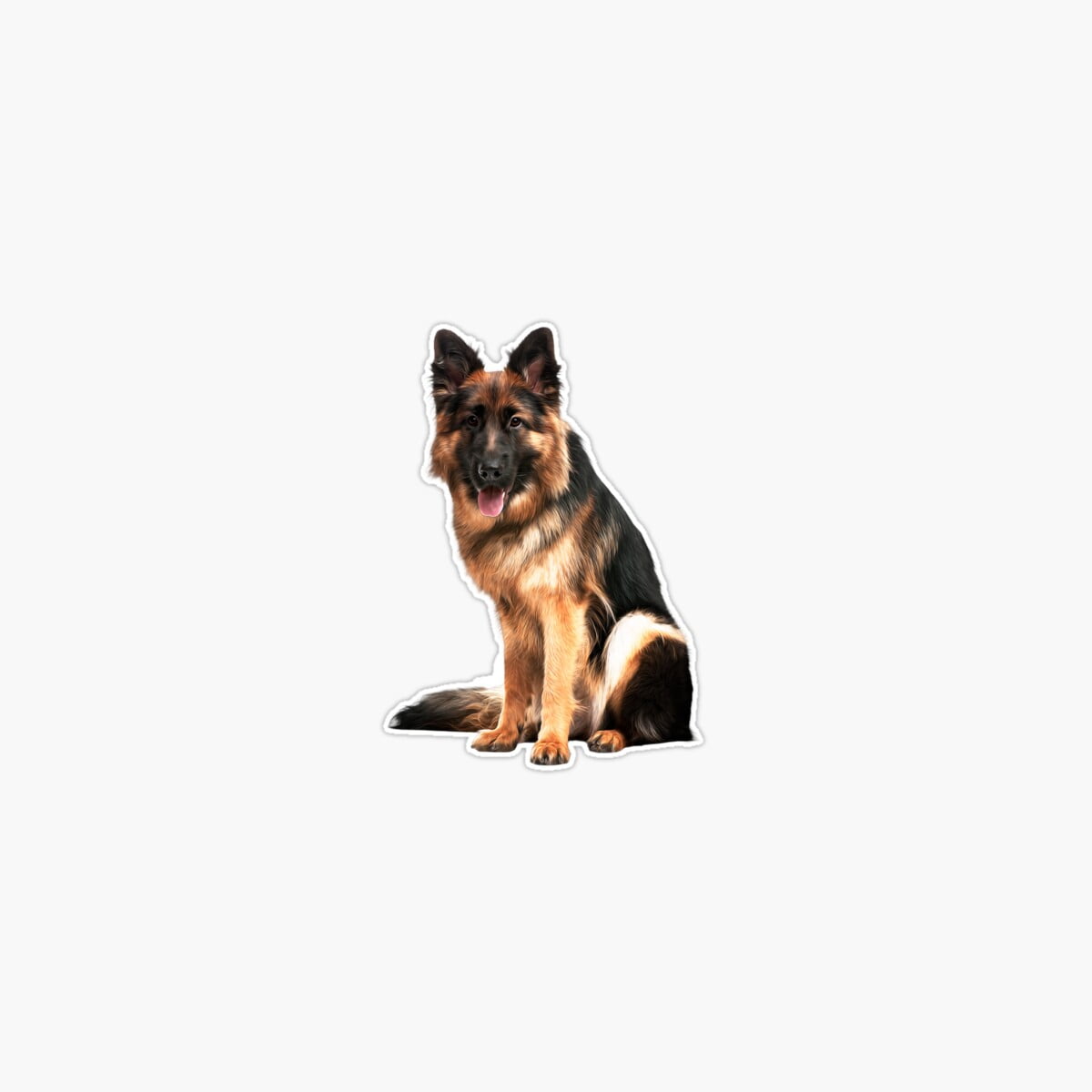 Onim Lord German Shepherd Sticker, Phone Decal Water Bottle Stickers ...