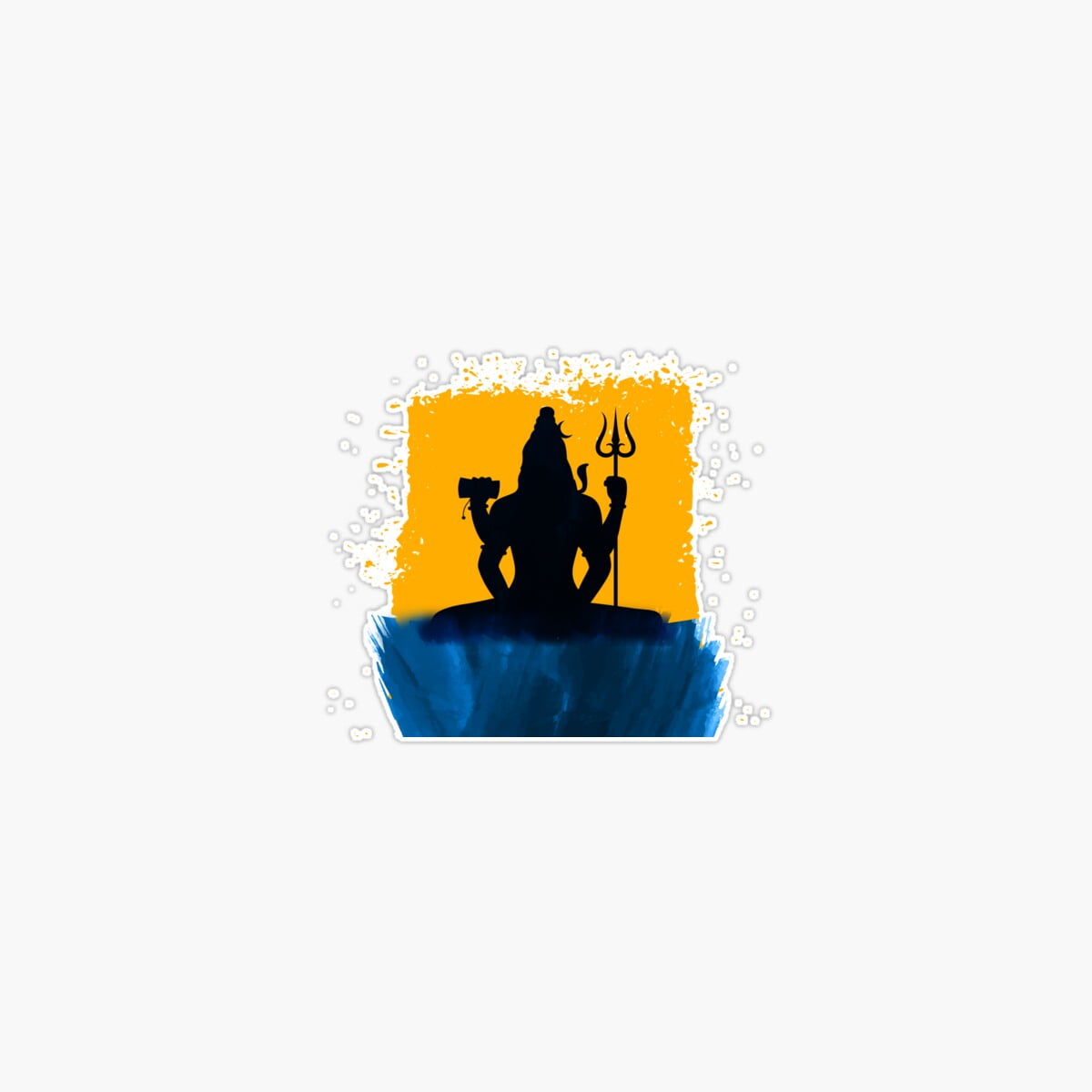 Onim Lord Shiva Sticker - Walmart.com