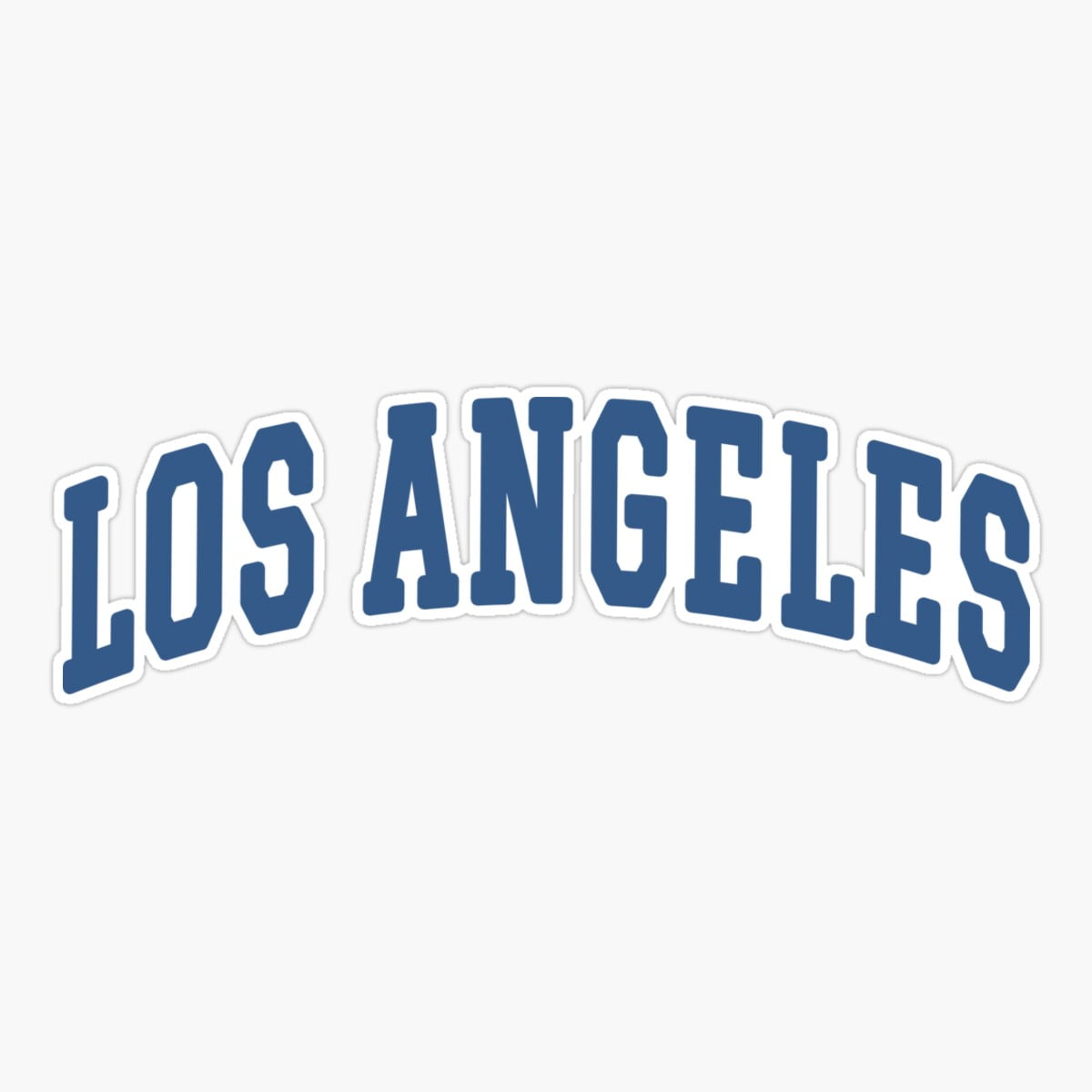 Onim Los Angeles College Style Sticker, Phone Decal Water Bottle ...