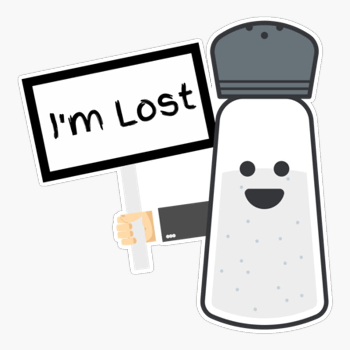 Onim Lost Shaker Of Salt Fitted V-Neck Sticker, Phone Decal Water ...