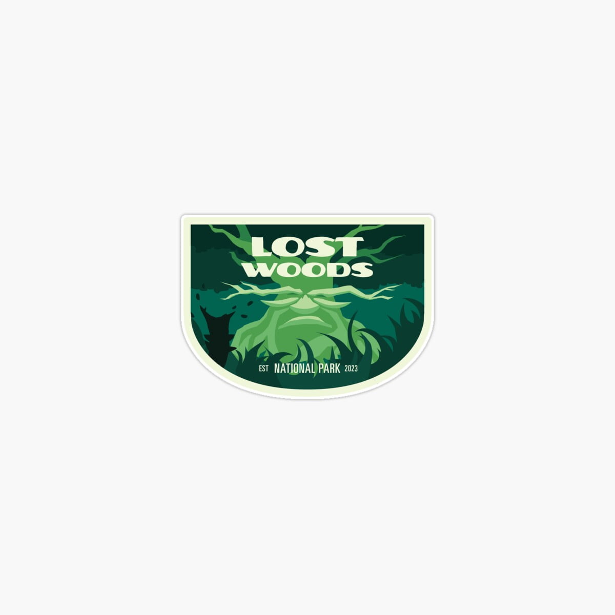 Onim Lost Woods National Park Sticker, Phone Decal Water Bottle ...