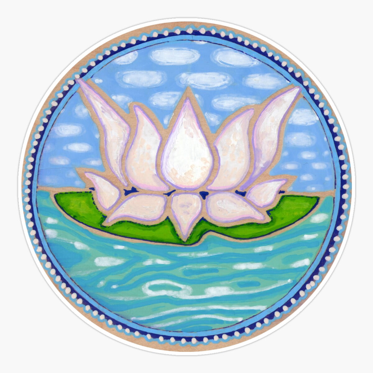 Onim Lotus Blossom Sticker, Phone Decal Water Bottle Stickers Car ...