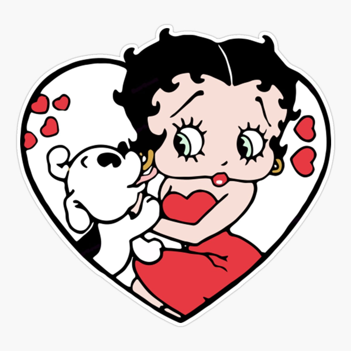 Onim Love Boop Art Sticker, Phone Decal Water Bottle Stickers Car ...