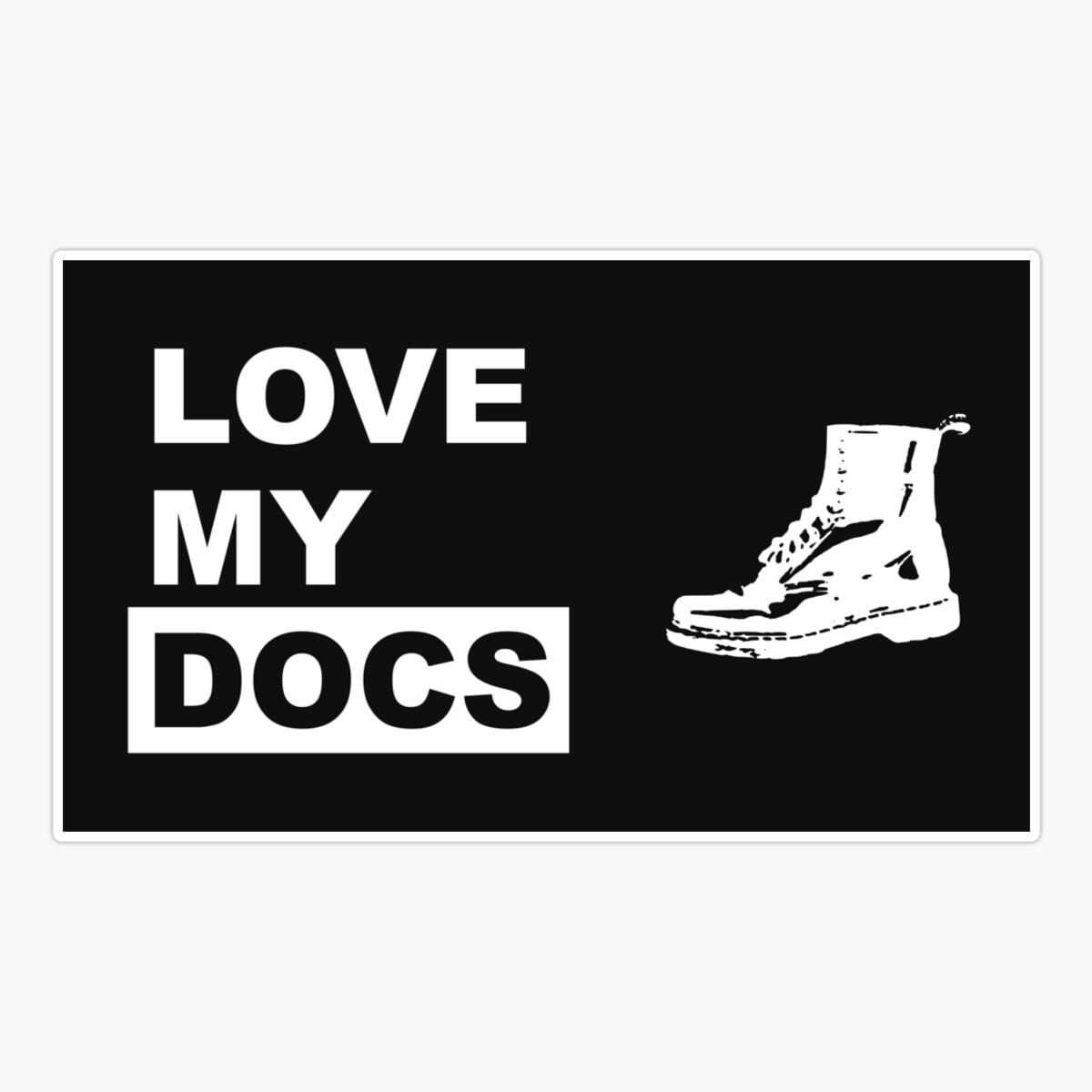 Onim Love My Docs Sticker, Phone Decal Water Bottle Stickers Car Decals ...