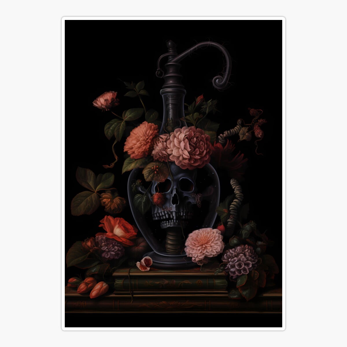 Onim Love Potion Dark Academia Gothic Cottagecore Decor Sticker, Phone ...