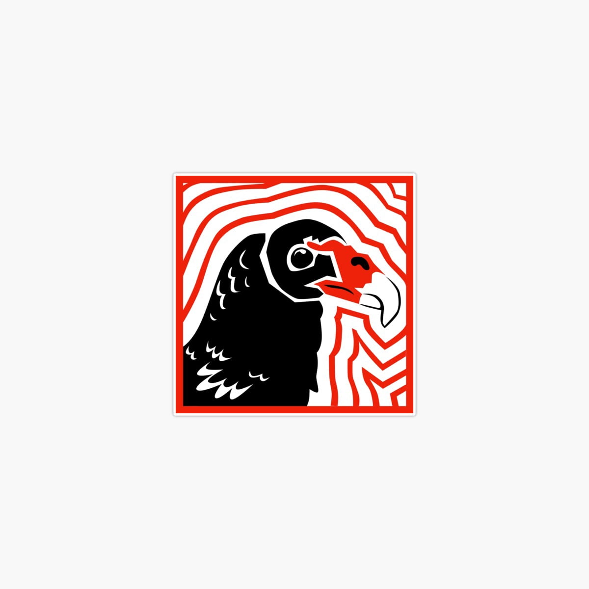 Onim Love for the Unloved - Turkey Vulture Sticker - Walmart.com