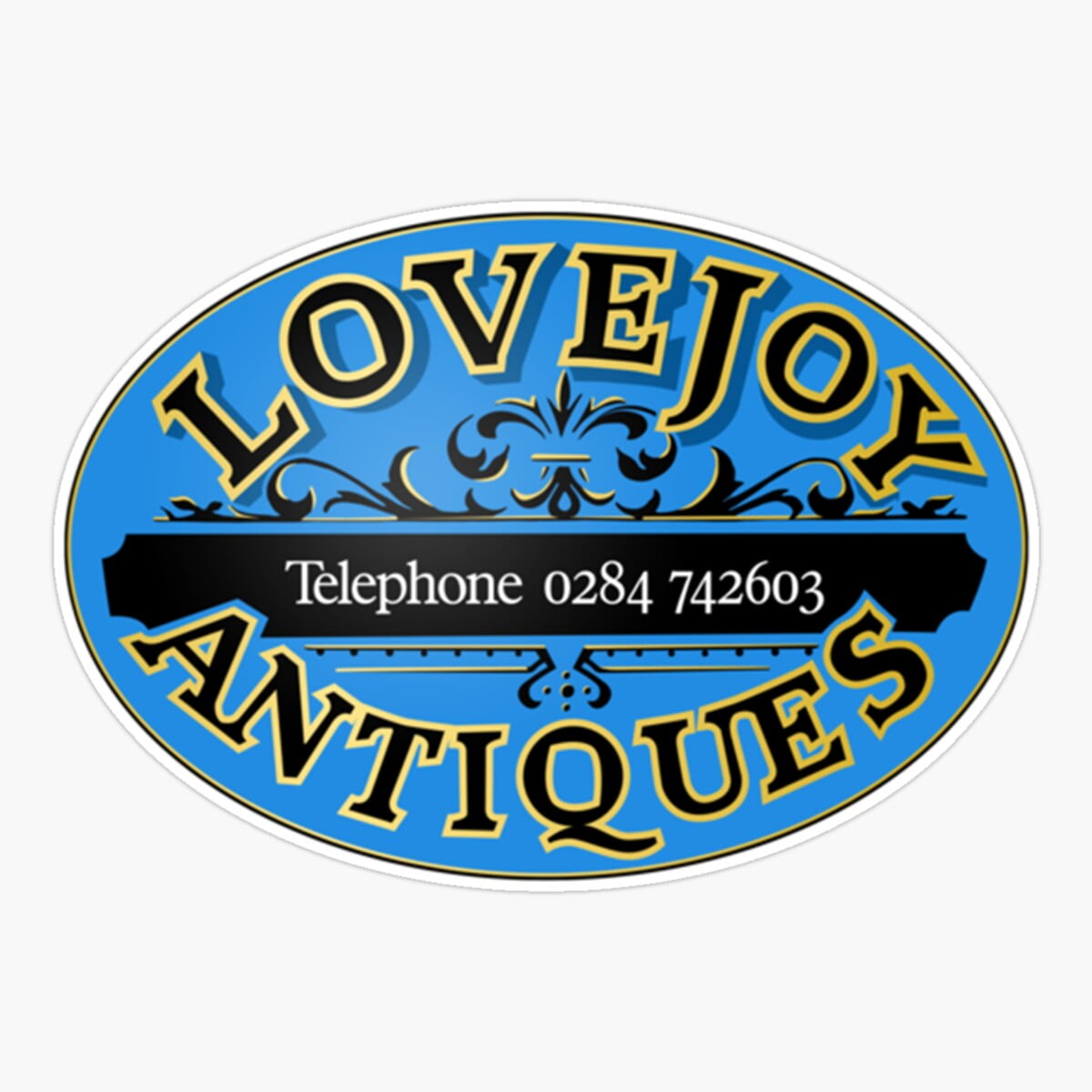 Onim Lovejoy Antiques Sticker, Phone Decal Water Bottle Stickers Car ...