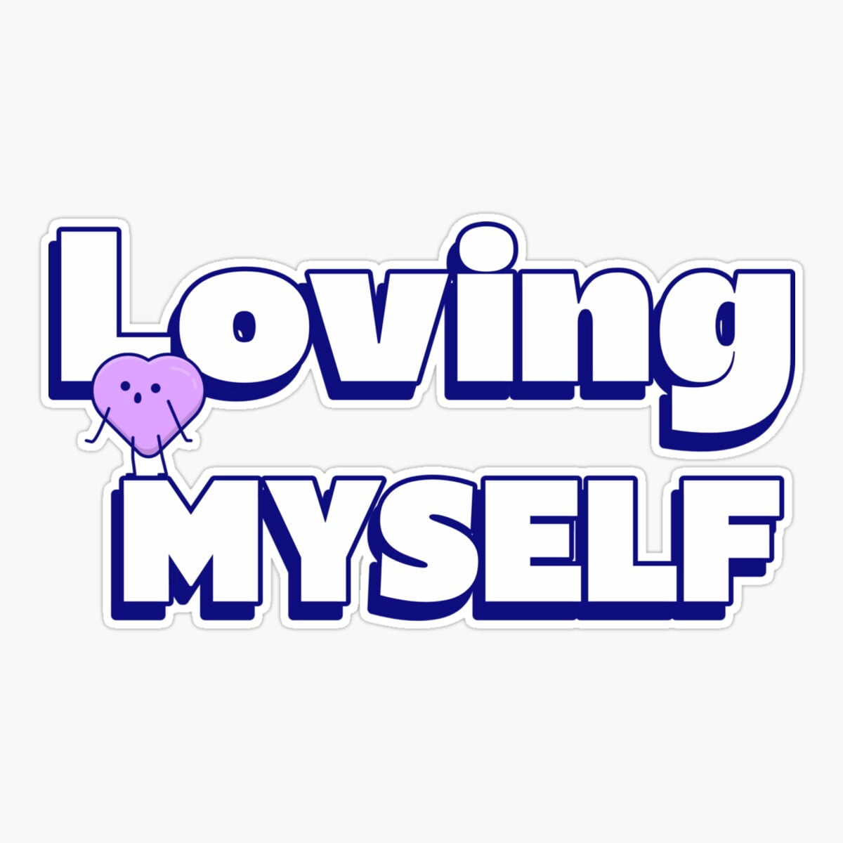 Onim Loving Myself Self Love Sticker, Phone Decal Water Bottle Stickers ...