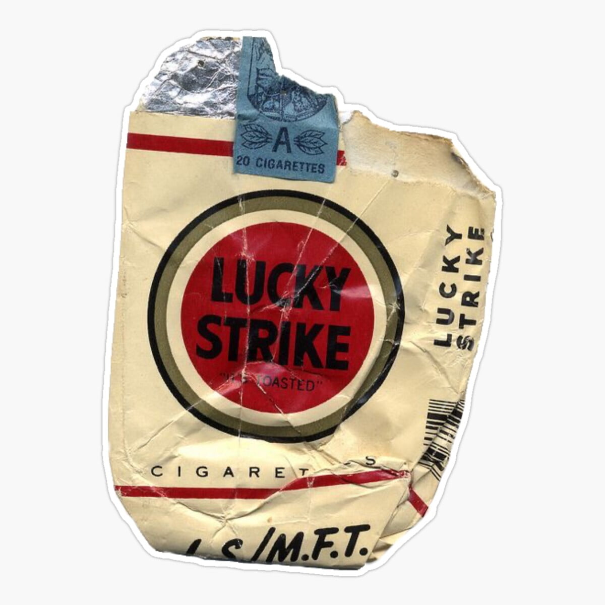 Onim Luckies Lucky Strike Sticker, Phone Decal Water Bottle Stickers ...