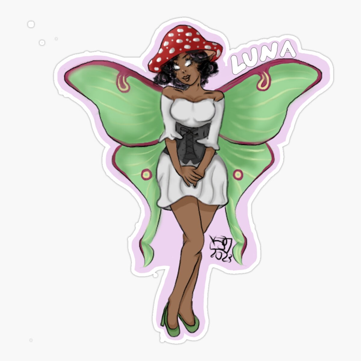 Onim Luna Sticker, Phone Decal Water Bottle Stickers Car Decals, Funny ...