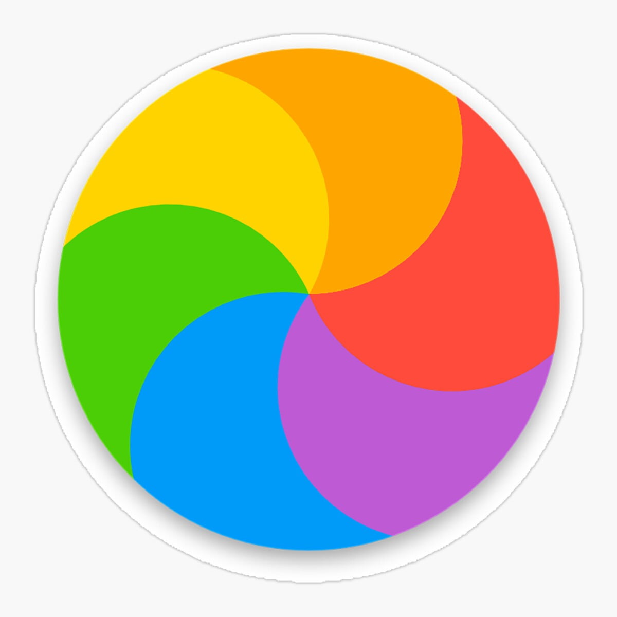 Onim Macos Beach Ball Sticker, Phone Decal Water Bottle Stickers Car ...