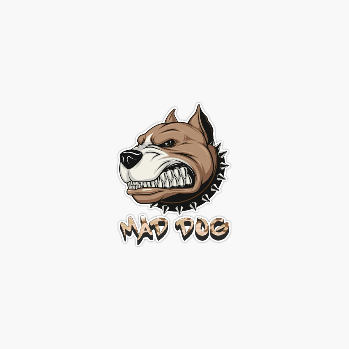 Onim Mad Dog Sticker, Phone Decal Water Bottle Stickers Car Decals ...