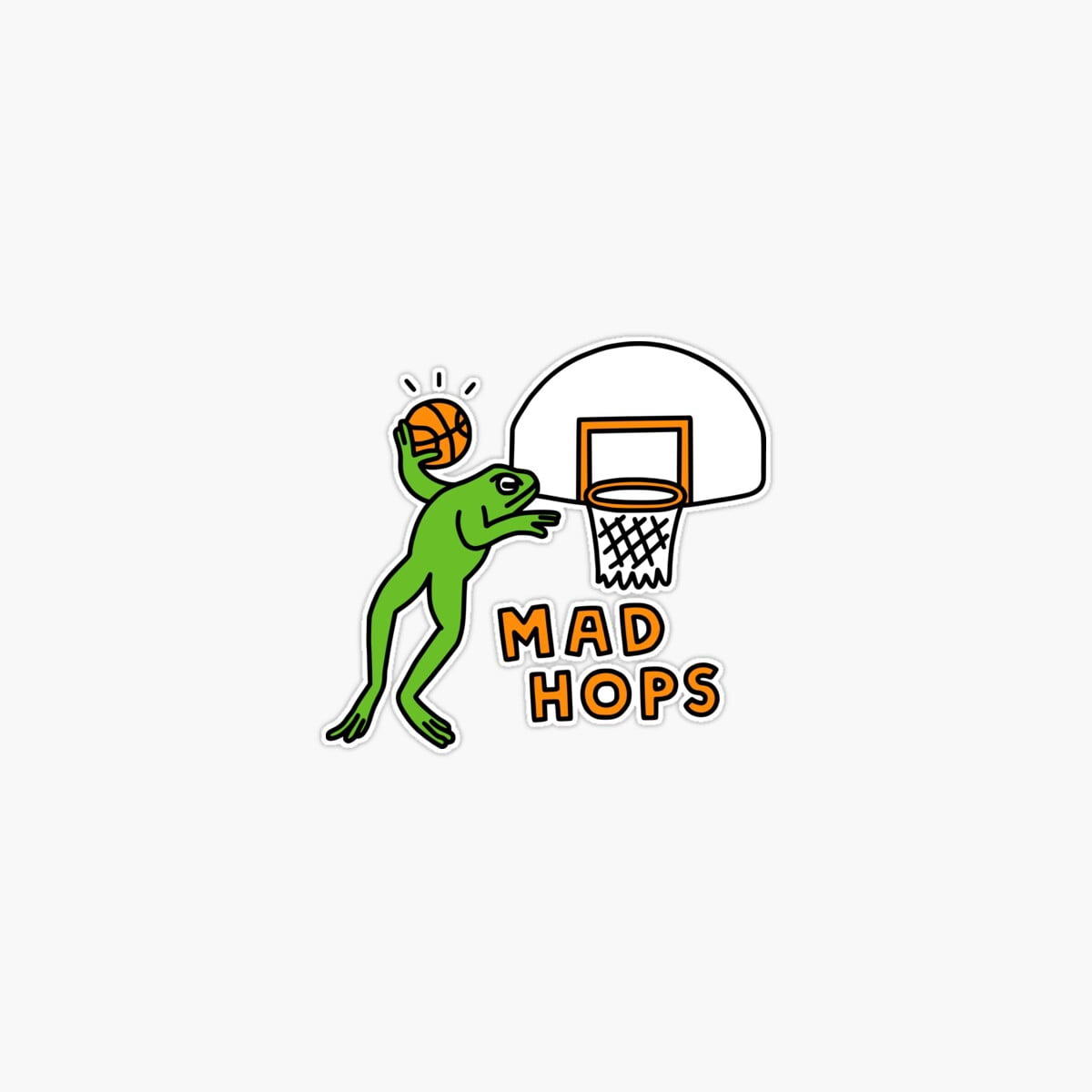 Onim Mad Hops Sticker, Phone Decal Water Bottle Stickers Car Decals ...