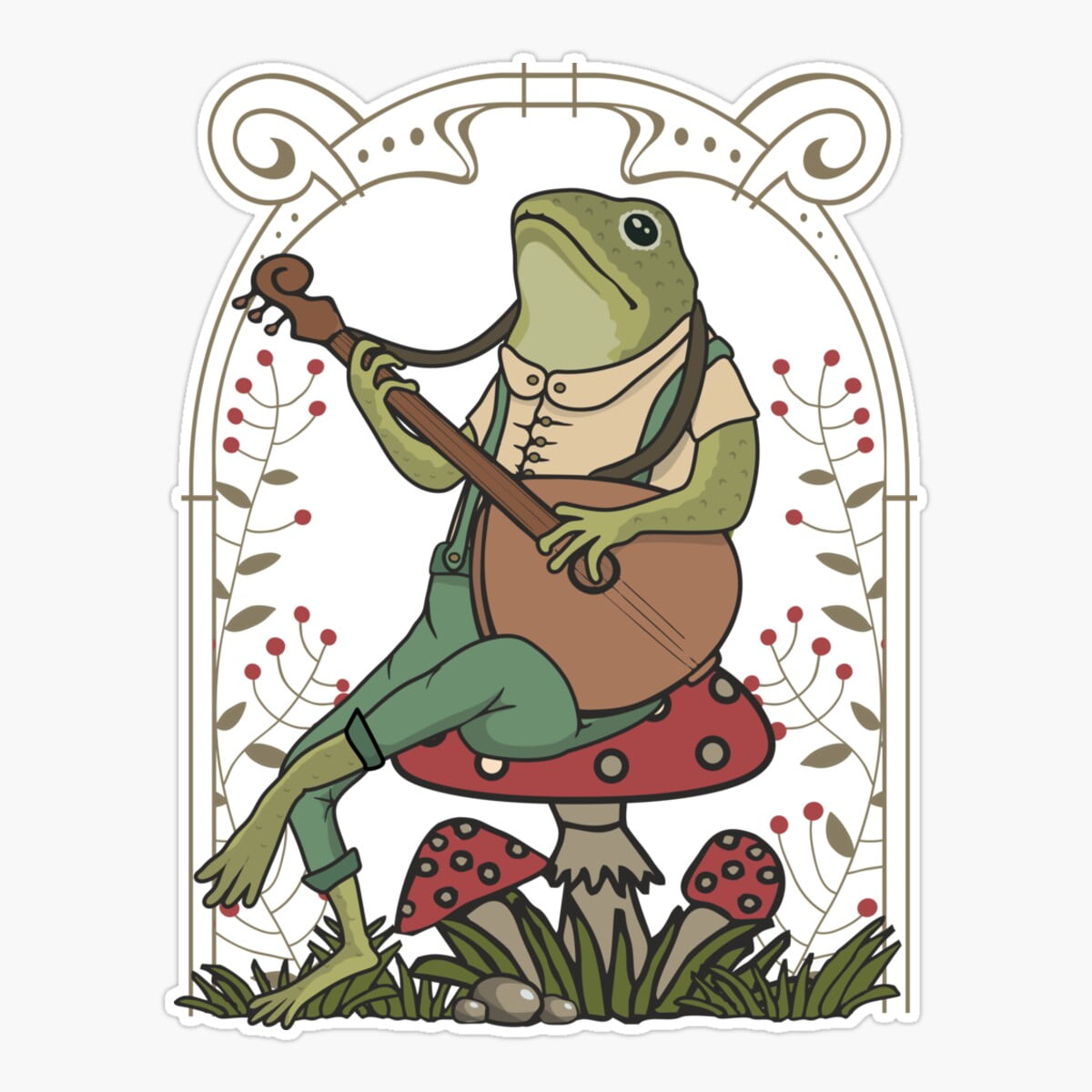 Onim Magic Dog On Broomstick Sticker, Phone Decal Water Bottle Stickers ...