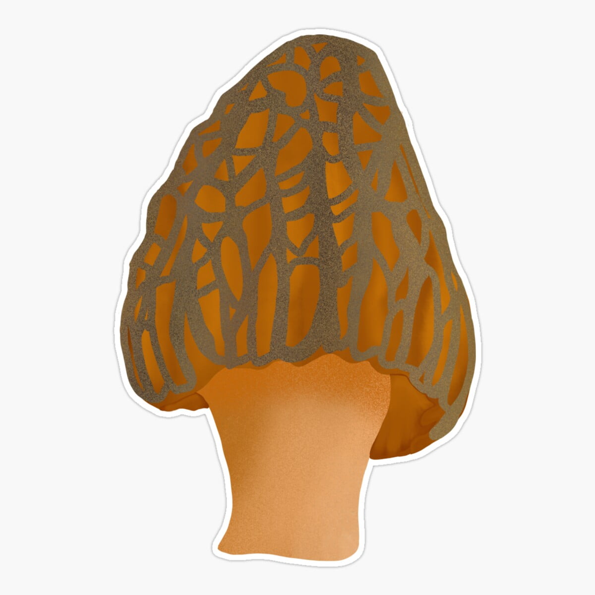 Onim Magic Morel Mushroom Sticker, Phone Decal Water Bottle Stickers ...