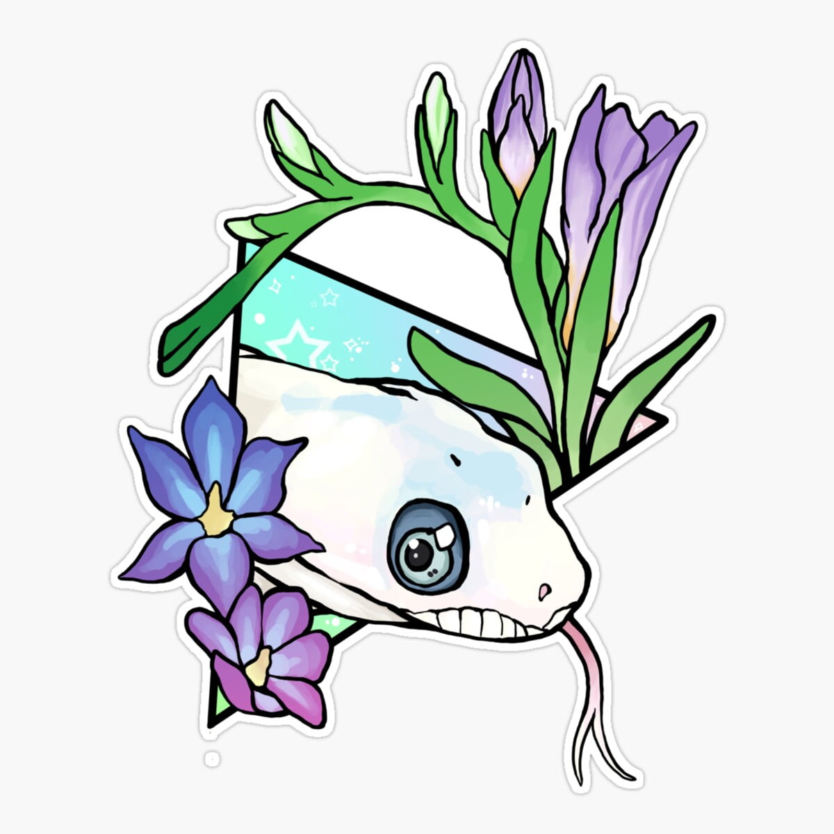 Onim Magical Rat Snake (Scaleless) Sticker, Phone Decal Water Bottle ...