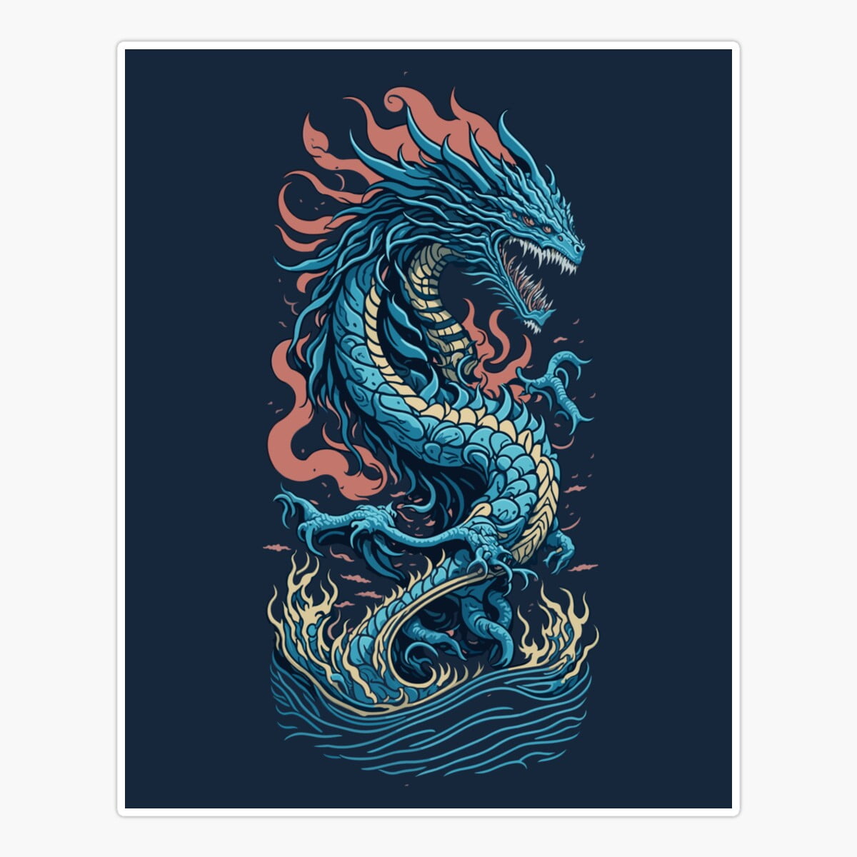 Onim Majestic Japanese Dragon T-Shirt - Unleash The Power Within ...