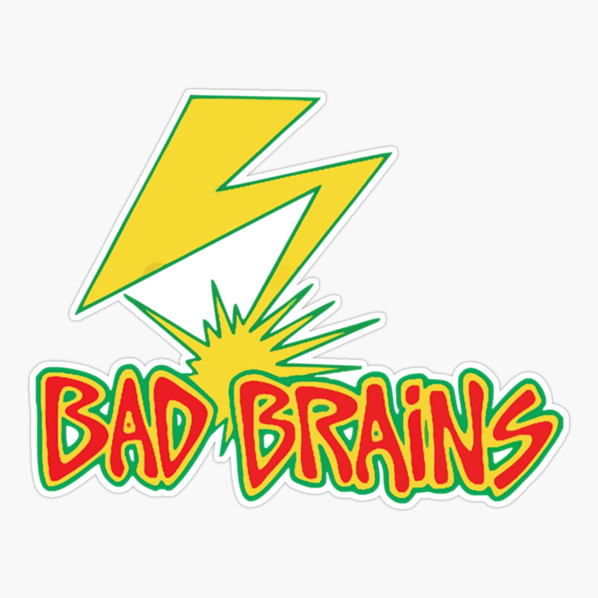 Onim Make A Smile Bad Brains Logo Genres Hardcore Punk Sticker, Phone ...