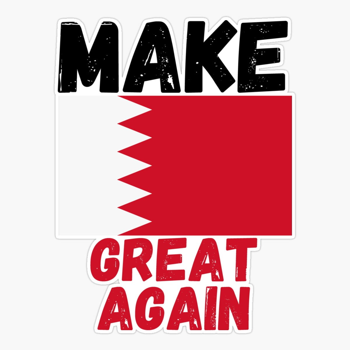 Onim Make Bahrain Great Again - Bahrain Election Sticker, Phone Decal ...
