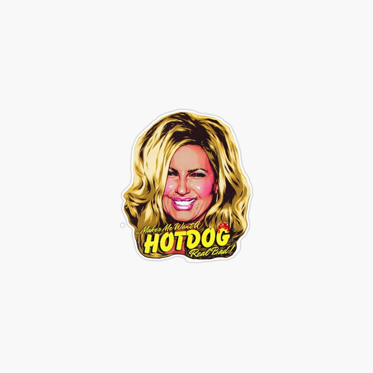 Onim ...Makes Me Want A Hot Dog Real Bad! Sticker, Phone Decal Water ...