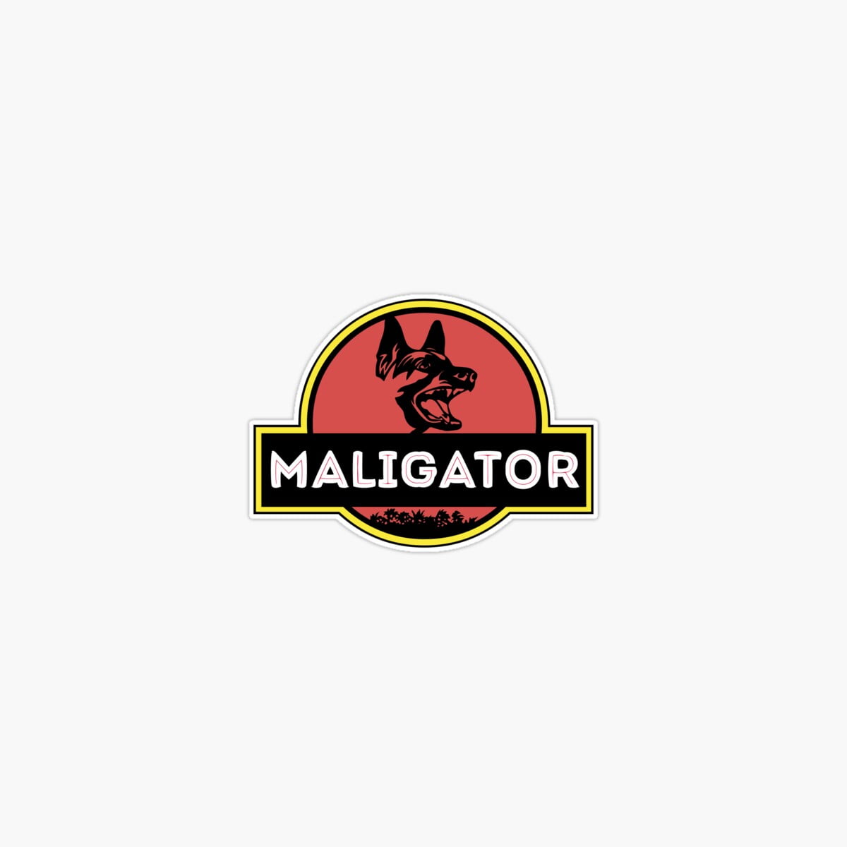 Onim Maligator Belgian Malinois Dog Sticker - Walmart.com
